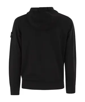 Stone Island Regular Fit Hoodie With Zip And Pockets