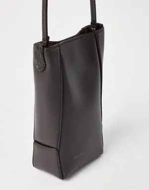 Brunello Cucinelli Monili-trim Leather Crossbody Bag