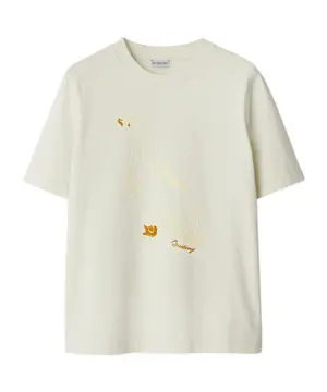 Burberry Duck Detailed Crewneck T-shirt