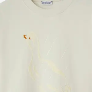 Burberry Duck Detailed Crewneck T-shirt