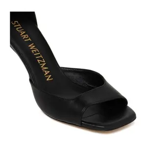 STUART WEITZMAN Square-toed High-heeled Sandals With Adjustable Ankle Strap