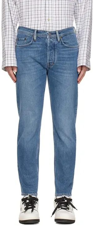Acne Studios High-rise Cropped Tapered Leg Jeans