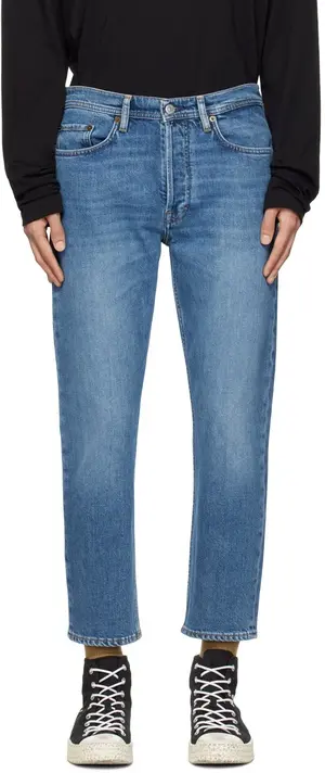 Acne Studios High-rise Cropped Tapered Leg Jeans