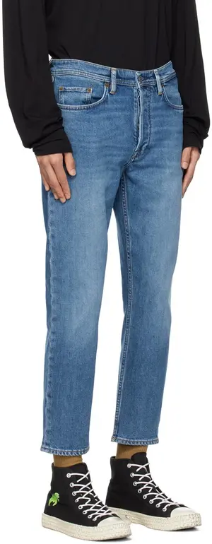 Acne Studios High-rise Cropped Tapered Leg Jeans