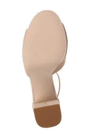 Nordstrom Rava Ankle Strap Platform Sandal - Tan Light