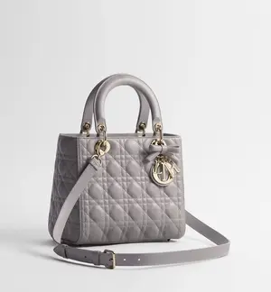 Dior Medium Lady Bag - Grey
