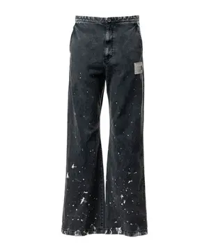 Mihara Yasuhiro Distressed Cotton Linen Blend Pants
