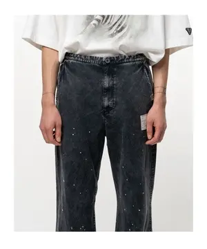 Mihara Yasuhiro Distressed Cotton Linen Blend Pants