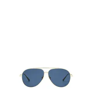 Dior Aviator Sunglasses With Engraved Temples - Blue