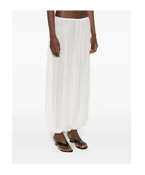 THE FRANKIE SHOP Wide-leg Casual Pants - White