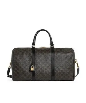 Celine Triomphe Canvas And Calfskin Big Travel Bag