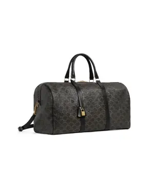 Celine Triomphe Canvas And Calfskin Big Travel Bag