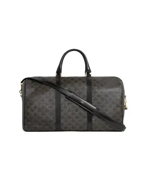 Celine Triomphe Canvas And Calfskin Big Travel Bag
