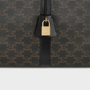 Celine Triomphe Canvas And Calfskin Big Travel Bag
