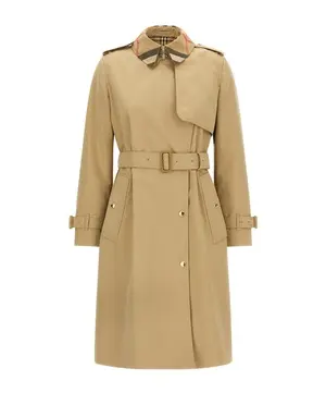 Burberry Belted Waist Trench Coat - Beige