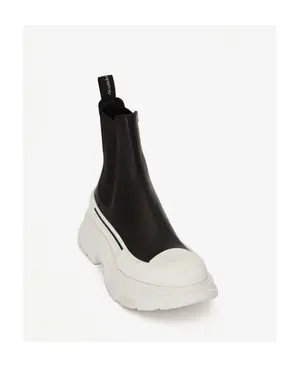 Alexander McQueen Tread Slick Chelsea Boots - White