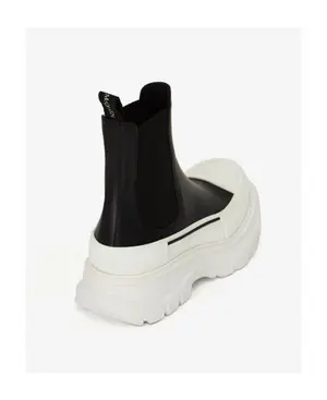 Alexander McQueen Tread Slick Chelsea Boots - White
