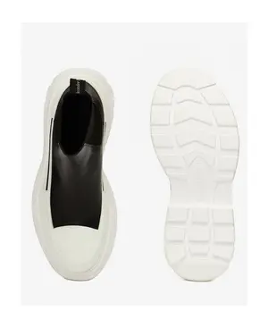Alexander McQueen Tread Slick Chelsea Boots - White