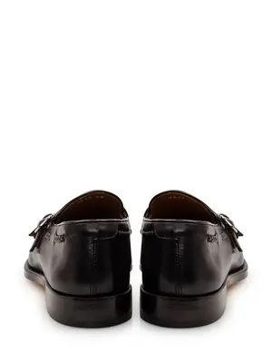 DOUCAL'S Adler Double Buckle Loafers