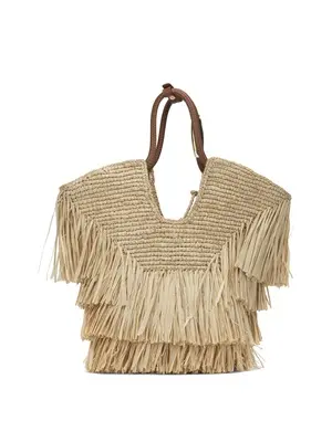 Zimmermann Goldentime Fringe Tote Bag