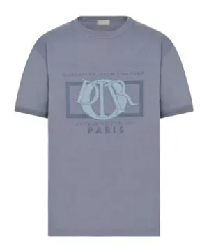 Dior Relaxed-fit Crewneck T-shirt - Blue