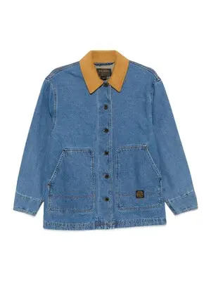 Filson Denim Chore Jacket With Spread Collar