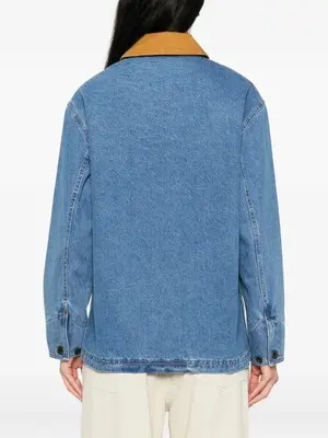 Filson Denim Chore Jacket With Spread Collar