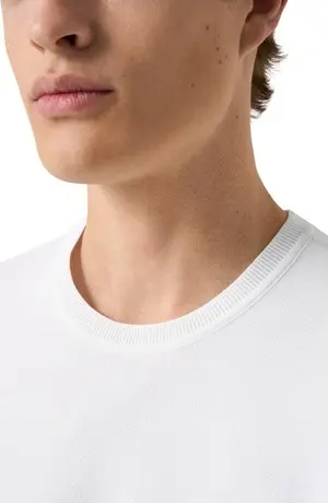 Eton Texture Cotton T-shirt - White