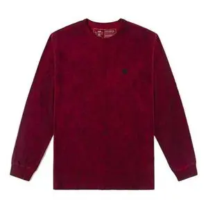 VANS Tie-dye Round Neck Long Sleeve T-shirt 'beugundy
