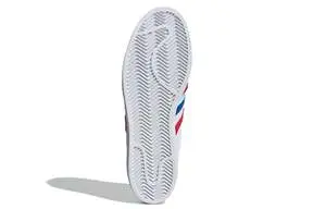 Adidas Superstar Sneakers With Red And Blue Stripes
