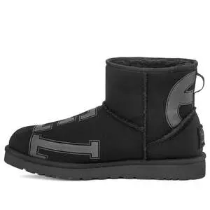UGG Telfar X Fleece Mini Cozy Boots - Black