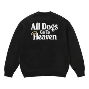 Supreme All Dogs Go To Heaven Knit Sweater - Black