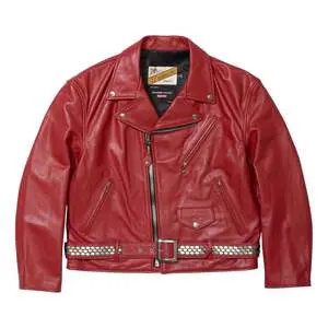 Supreme Fw25 X Number Ine Schott® Perfecto Leather Jacket - Red
