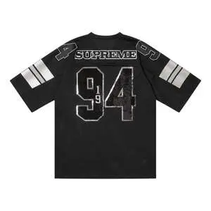Supreme Sequin Football Jersey - Black