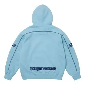 Supreme Fw25 Overlock Hooded Sweatshirt - Light Blue