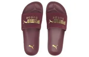 PUMA Leadcat 2.0 Suede Classic Slide - Red/white/gold