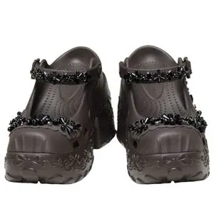 CROCS X Simone Rocha Embellished Ballerina Platform - Espresso