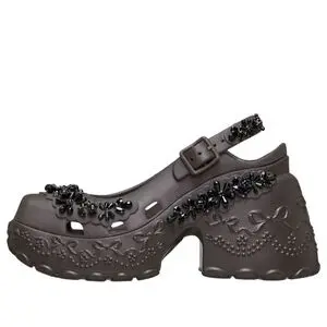CROCS X Simone Rocha Embellished Ballerina Platform - Espresso