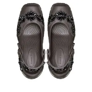 CROCS X Simone Rocha Embellished Ballerina Platform - Espresso