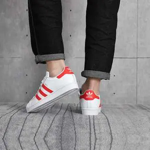 Adidas Superstar " Vivid Red" H68094 - White
