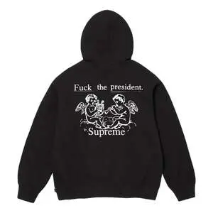 Supreme Fw25 President Hooded Sweatshirt - Black