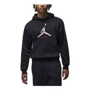 JORDAN Fleece Hoodie - Black/white