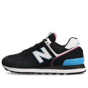 NEW BALANCE 574 Retro Low Top Sneakers - Black/blue/pink