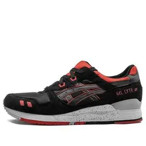 Asics ASICS Gel Lyte 3 "Caviar" Retro Sneakers Black/red
