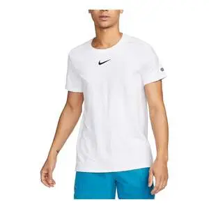 Nike Court Dri-fit Slam Tennis T-shirt - White/black