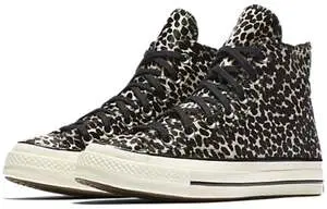 CONVERSE Chuck 70 Hi Leopard Print High Top Sneakers - Black