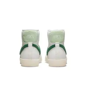 Nike Blazer Mid '77 Chenille Swoosh Sneakers - Summit White/light Silver/honeydew