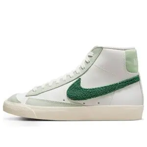 Nike Blazer Mid '77 Chenille Swoosh Sneakers - Summit White/light Silver/honeydew