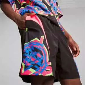 PUMA Manchester City Ftblnrgy Woven Short 'black Multi-color