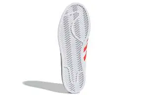 Adidas Superstar Low Top Sneakers - White/red